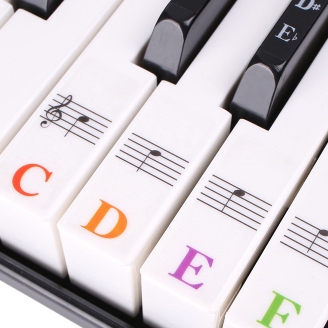 Piano & Keyboard Musical Notes Colour Learning Stickers