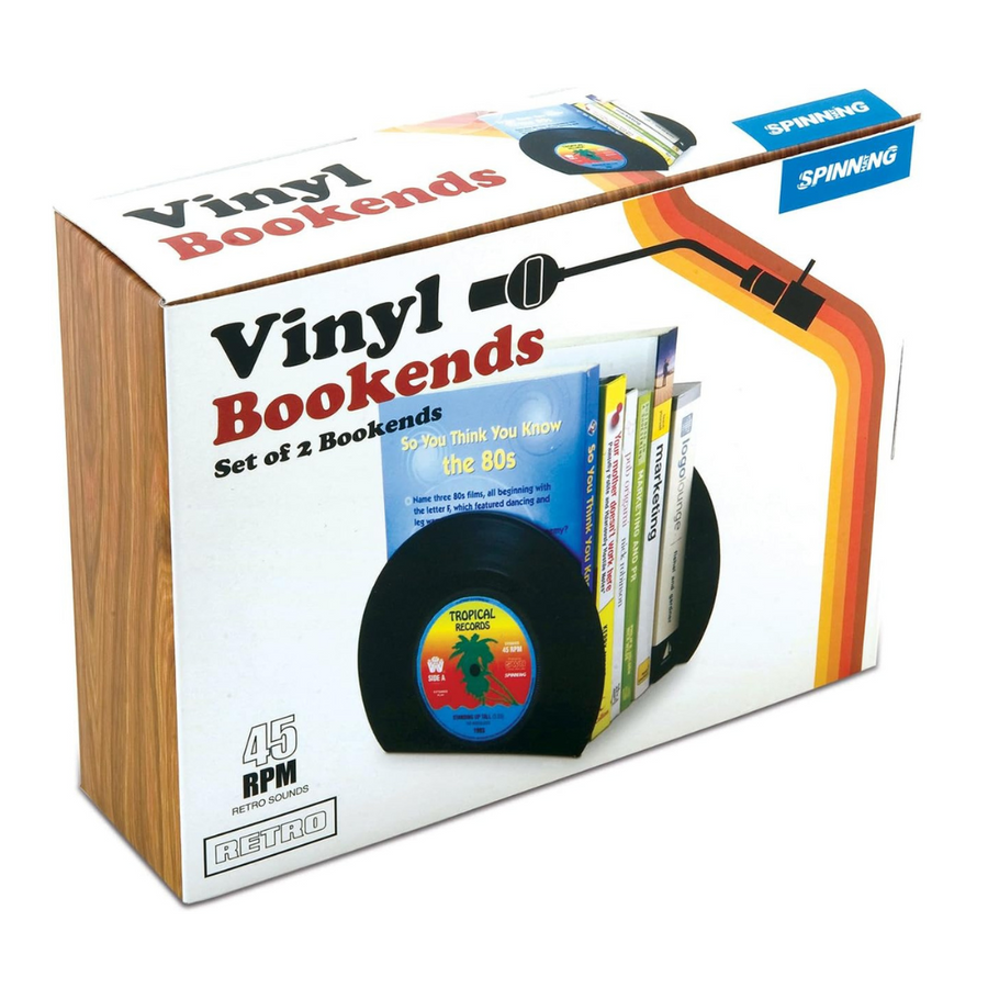 Vinyl Record Bookends (set of 2)